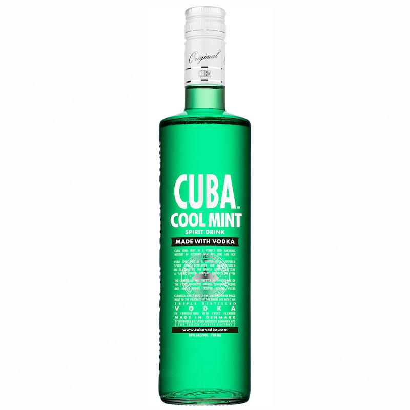 Cuba Cool Mint Spirit Drink Made With Vodka 30% 0.7 l - Alkostar.eu