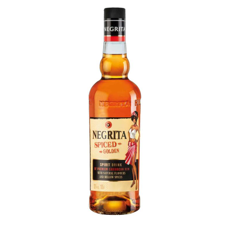 Negrita Spiced Golden Spirit Drink 35% 1 l - Alkostar.eu