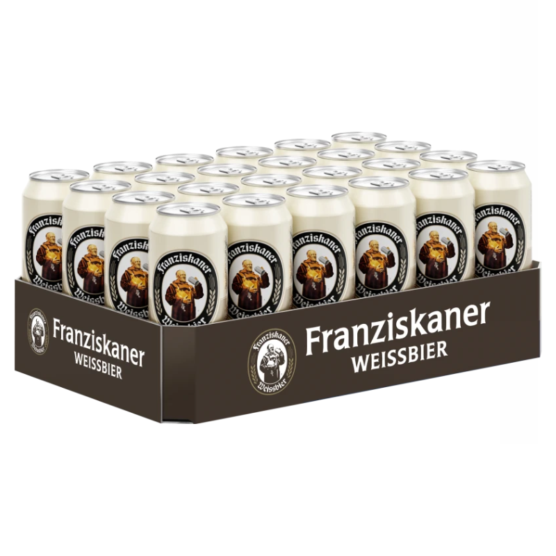 Franziskaner Hefeweizen Hell 5% 24x0.5 l - Alkostar.eu